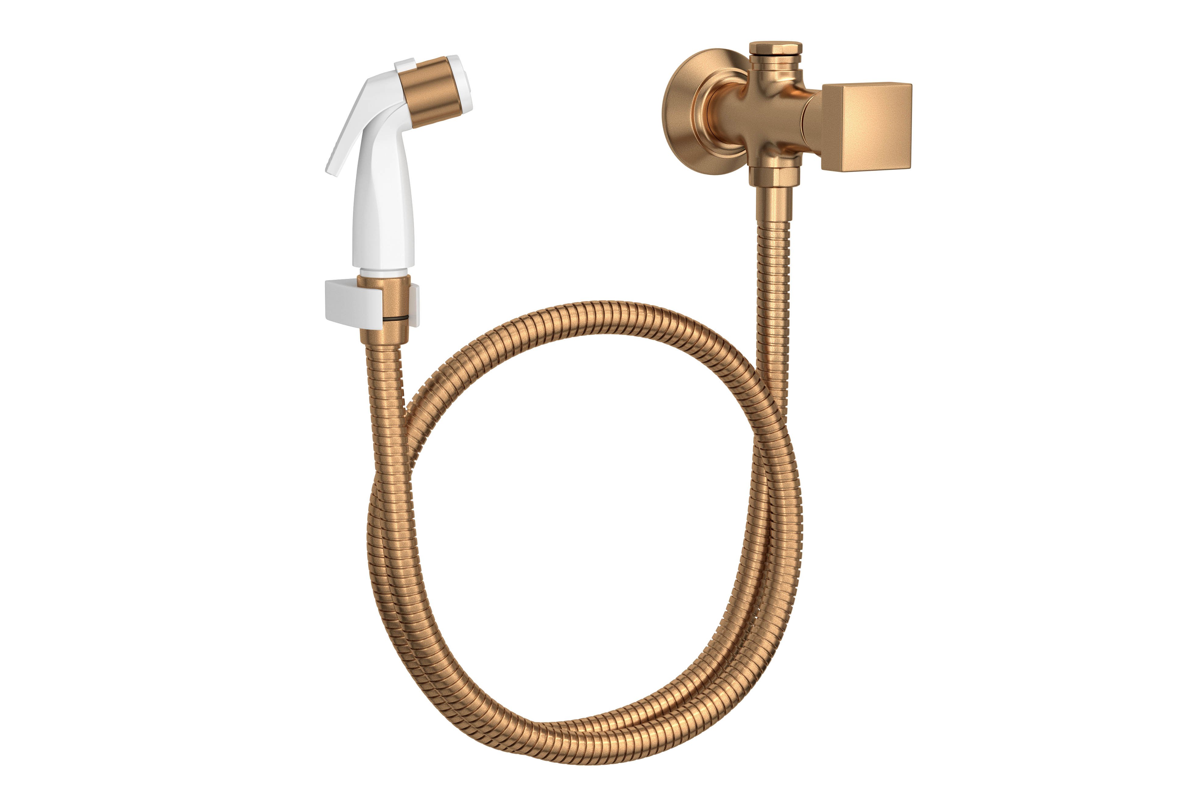 Ducha Higienica Deca Linha Cubo Gold Matte 1984.GL86.ACT.MT