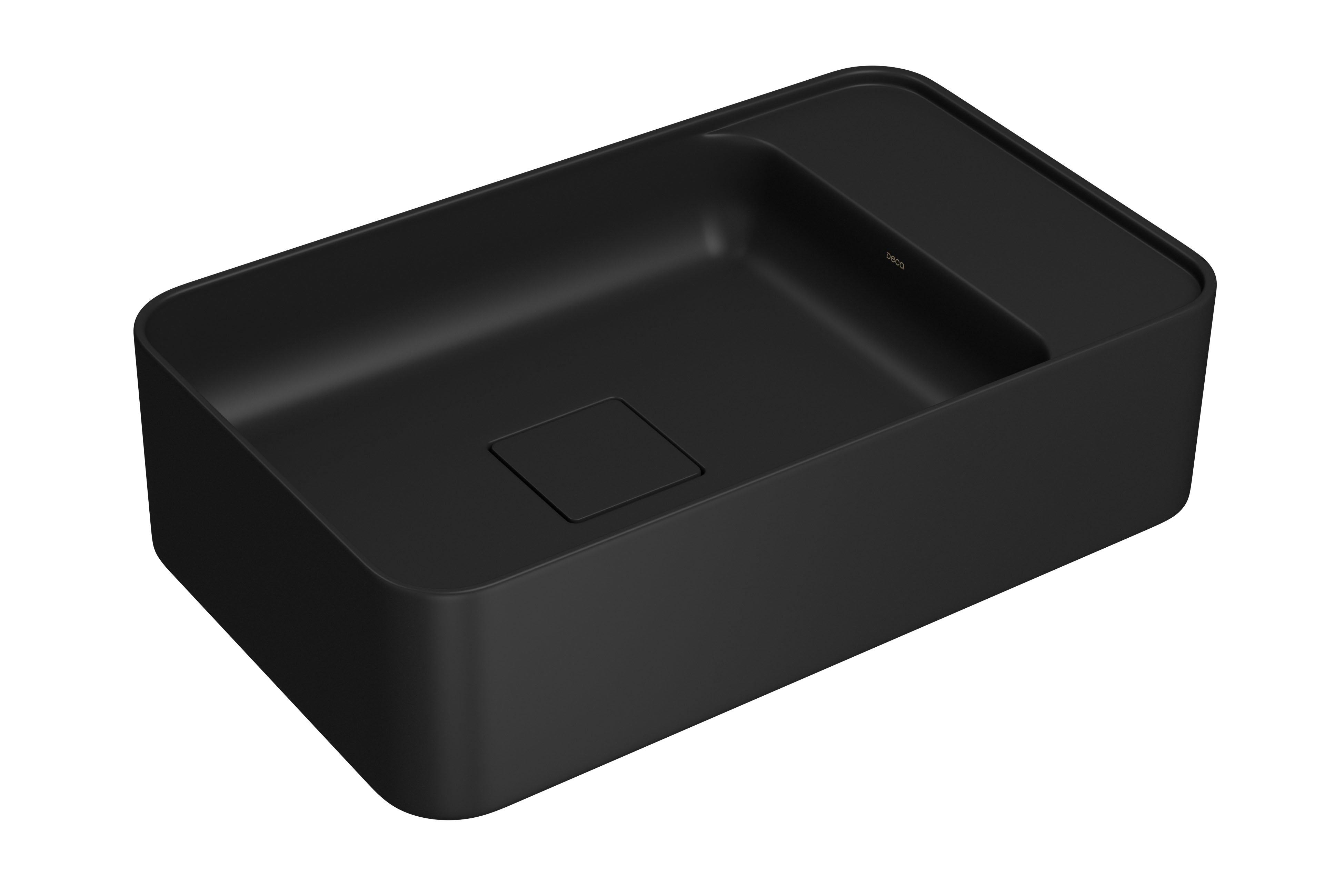 Cuba Deca Retangular Suspensa 50 cm Preto Fosco L.43050.MD.94