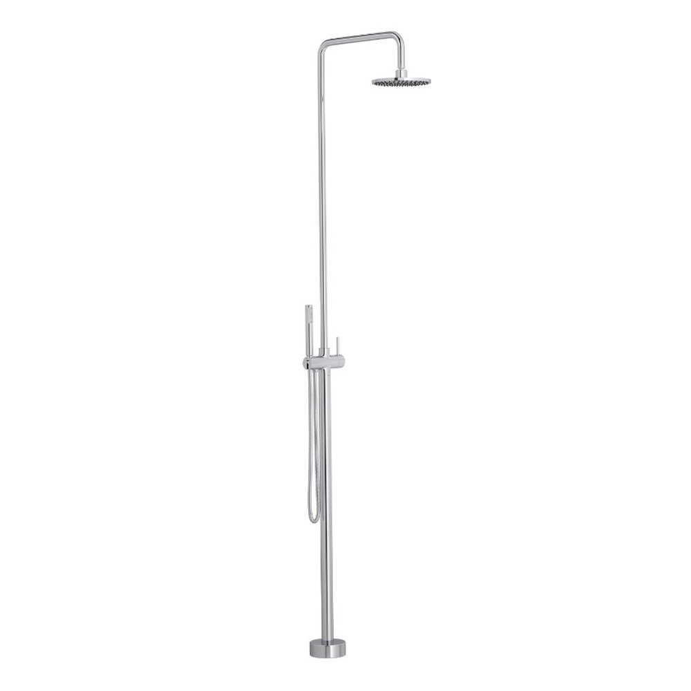 Chuveiro de piso com desviador e ducha manual para area externa Deca You Cromado_1998.C.EXT